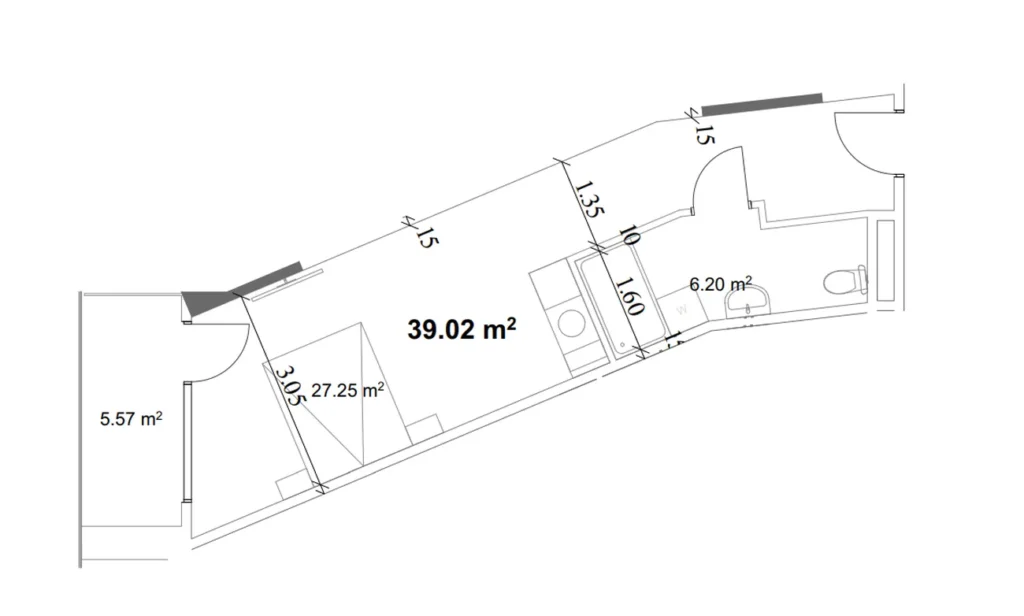 Spacious studio with panoramic view 39.02 m² in [from $50726] - OXY ...