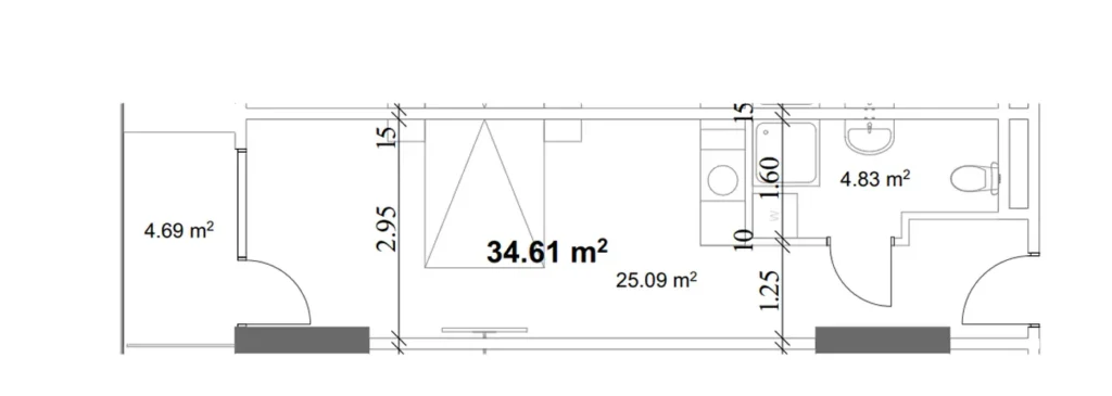 Laconistic studio 34.61 m² in [from $44993] - OXY Residence