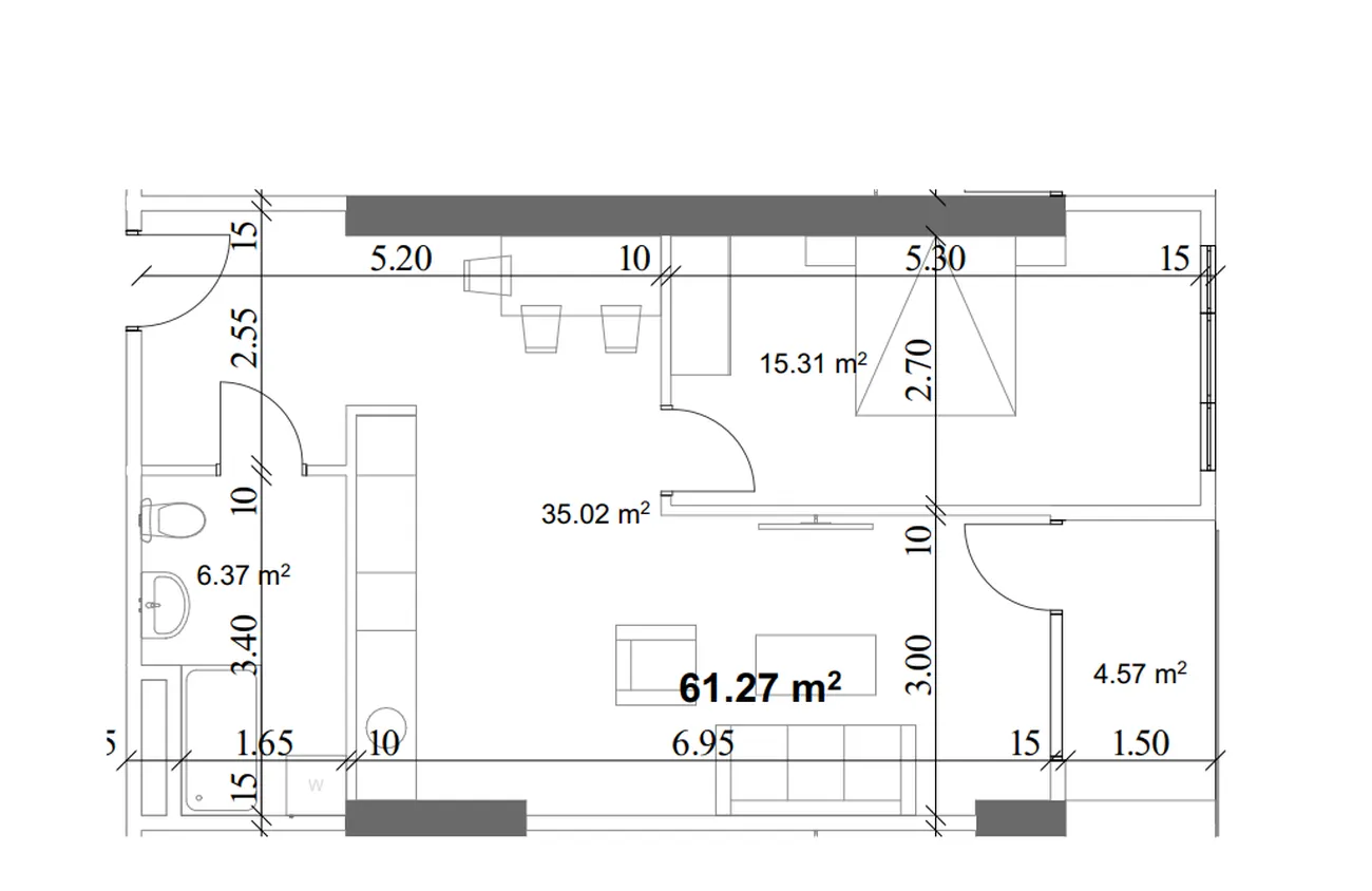 Modern 1 bedroom flat 61.27 m² in [from $75.056] - OXY Residence