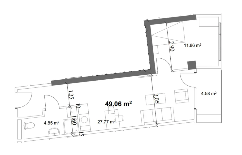 Compact 1 bedroom flat of 49.06 m² in [from $600099] - OXY Residence