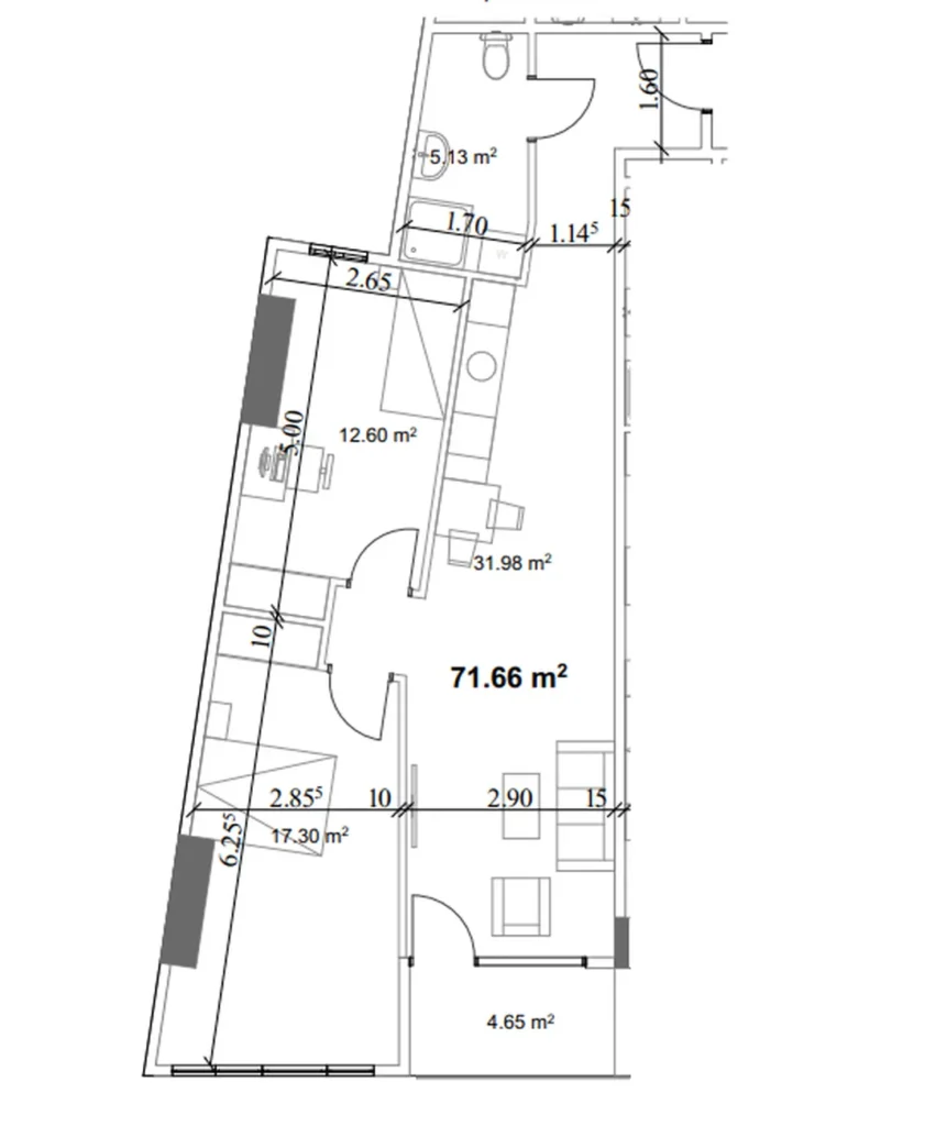 Spacious 2 bedroom flat of 71.66 m² in [from $94950] - OXY Residence