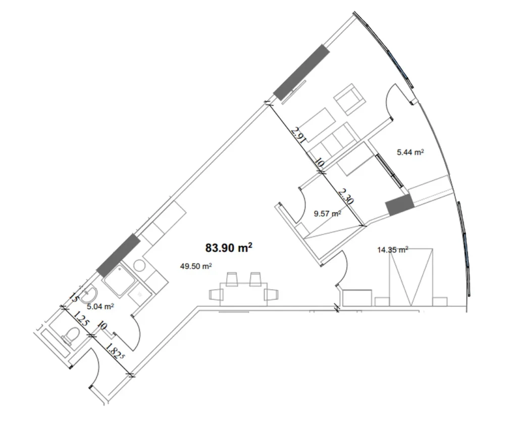 Magnificent 2 bedroom flat of 83.90 m² in [from $104875] - OXY Residence